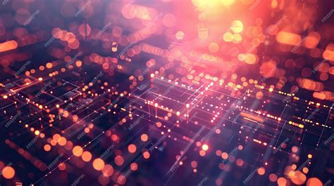 Premium Photo Futuristic Technology Abstract Lines And Grid In Virtual Space From The Concept