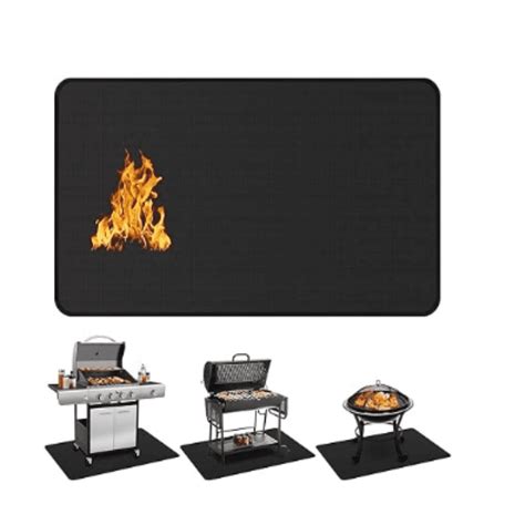 60 X 40 Inch Under Grill Mats For Outdoor Grill Double Sided Fireproof