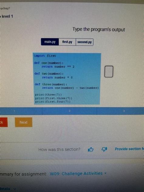 Solved Type The Programs Output Diport Second Def One