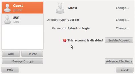 Guest Session And Guest User Accounts In Ubuntu LinuxBSDos