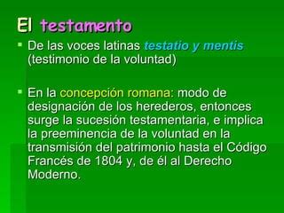 El Testamento Ppt