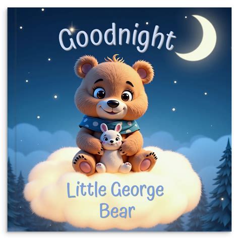 Personalized Goodnight Bear Book Custom Bedtime Story Keepsake Etsy