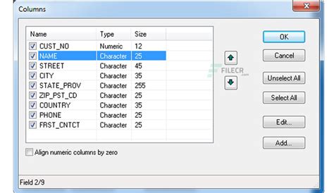 Advanced CSV Converter Free Download FileCR