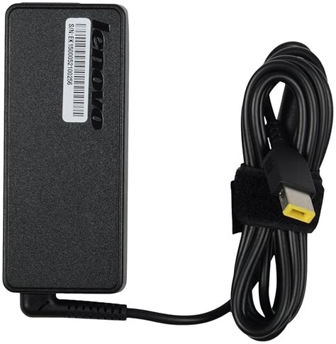 Lenovo W USB Slim Tip Rectangular Pin Laptop Adapter Charger With Power Cord For Select Models