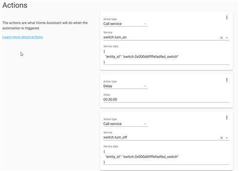 question on delay in automation action configuration home assistant