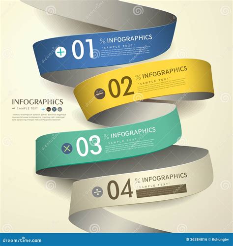 3d Paper Abstract Flow Chart Infographics Stock Vector Illustration Of Options Data 36384816
