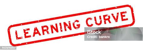 그런 지 빨간색 학습 곡선 단어 사각형 고무 씰 스탬프 흰색 바탕에 개념에 대한 스톡 벡터 아트 및 기타 이미지 개념 개발 개선 Istock