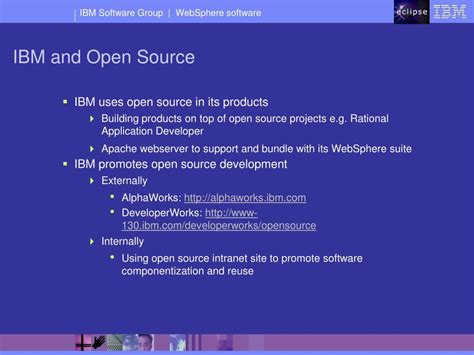 PPT IBM Open Source Software Competition Mark Wallace Software Architect IBM Dublin Software