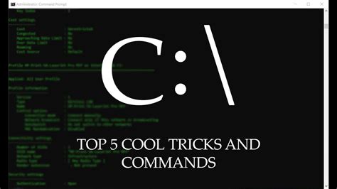 Top 5 Cool Command Prompt Tricks And Commands You Must Know Youtube