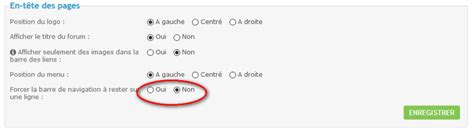 Afficher La Barre De Navigation Sur Une Seule Ligne