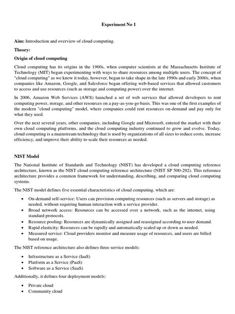 Cloud Computing Lab Manual Pdf Cloud Computing Virtualization