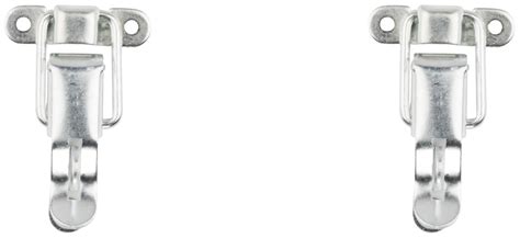 National Hardware Zinc Plated Steel Lockable Drawer Catch 1 65 Inch In 2 59 In 2 Pk