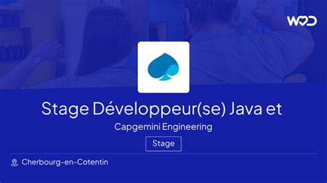 Stage Développeurse Java Et Angular Cherbourg Capgemini