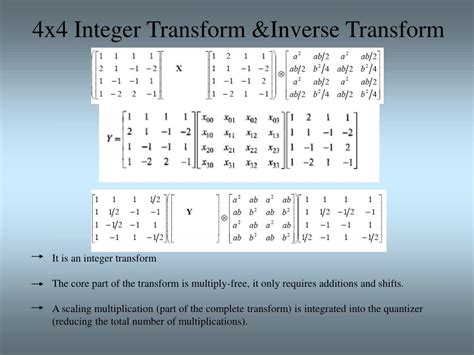 Ppt Low Power And Low Area Transformquant And Inverse Quantinverse