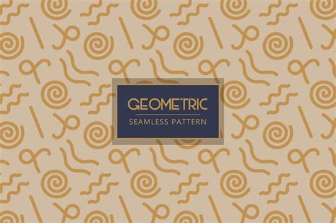 Premium Vector Geometric Curvy Wiggly Spiral Lines Seamless Repeat Vector Pattern