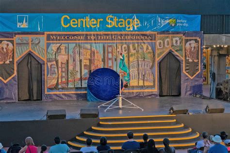 Center Stage Gymnast At Cal Expo 2018 Editorial Photography Image Of