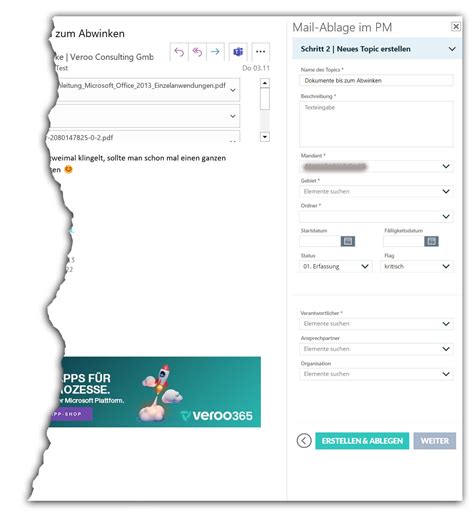 Outlook Add In Für Projektmanagement Veroo Consulting Gmbh