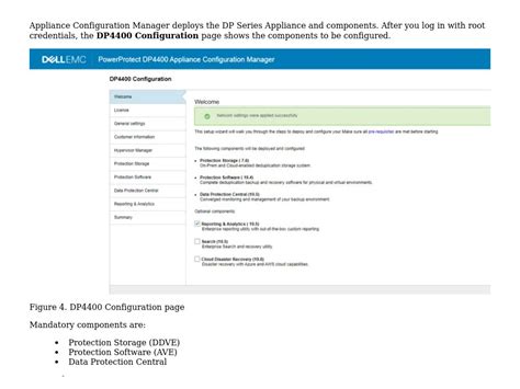 Component Setup Powerprotect Dp Series Appliance Vmware Workload Protection Dell