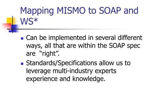 ppt soap based ws standards and mismo powerpoint presentation free