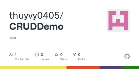 GitHub Thuyvy CRUDDemo Test