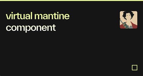 Virtual Mantine Component Codesandbox