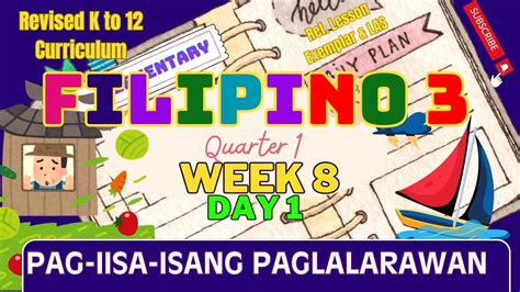 Filipino 3 Term 1 Week 8 Session 1 Pag Iisa Isang Paglalarawan Sa
