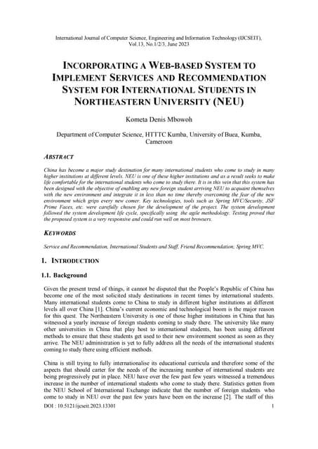 Incorporating A Web Based System To Implement Services And Recommendation System For