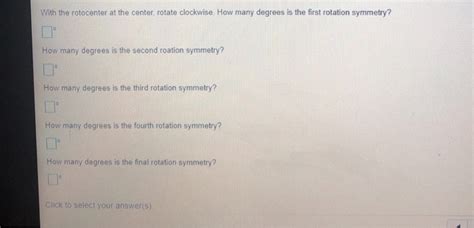 Solved Describe The Symmetries Of Each Figure By Finding The