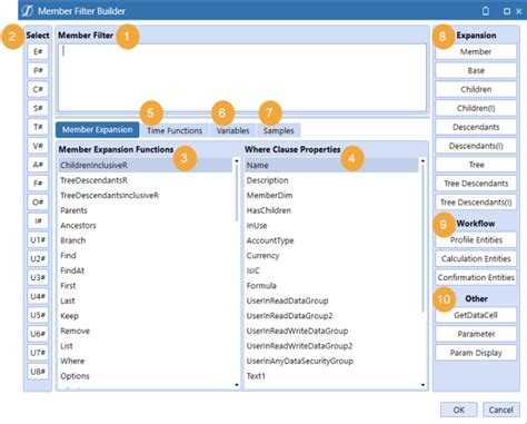 Member Filter Builder