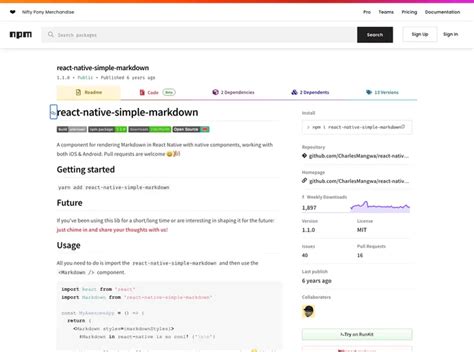 React Native Simple Markdown