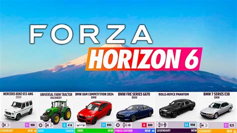 30 New Cars You Need To See In Forza Horizon 6 Youtube