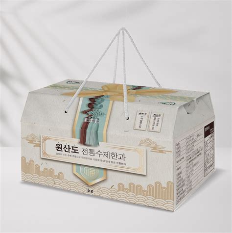 원산도 수제한과 선물박스 디자인 패키지 포트폴리오 크몽