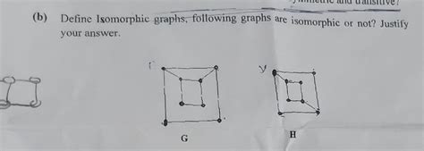 B Define Isomorphic Graphs Following Graphs Studyx B Define Isomorphic Graphs Following Graphs Studyx