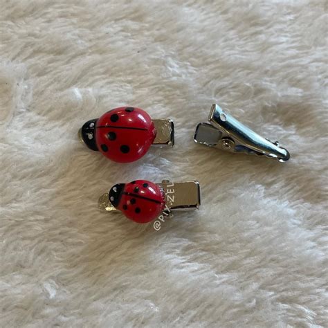 Ladybug Mini Hair Clips 🍎💛🐞 Dm Me Which Youre Depop