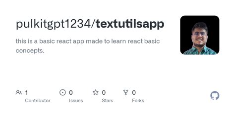 Github Pulkitgpt1234textutilsapp This Is A Basic React App Made To