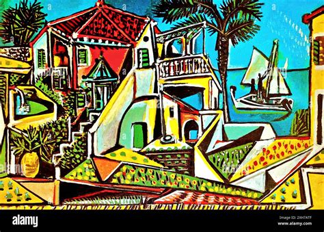 Landscape On The Mediterranean Sea 1952 Painting By Artist Picasso