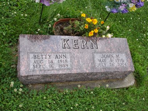 Betty Ann Kern 1918 1989 Find A Grave Memorial