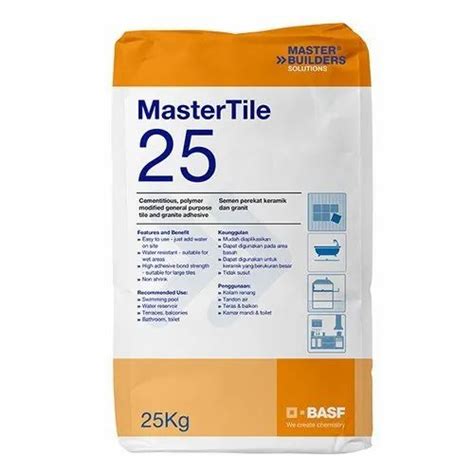 Basf Basf Master Builders Mastertile 25 Bag At ₹ 1260kg In Udaipur