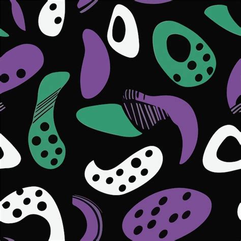 Premium Vector Seamless Colorful Abstract Shapes Pattern