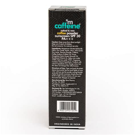 Mcaffeine Coffee Powder Spf 30 Pa Sunscreen 4 Gm Price Uses Side