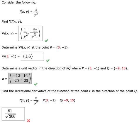 Solved Consider The Following F X Y Y2x Find ∇f X Y