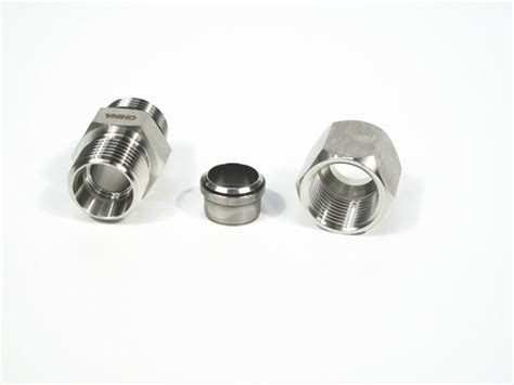 Flareless Tube Fittings Sae J514 Standard Stainless Steel Manufacturer