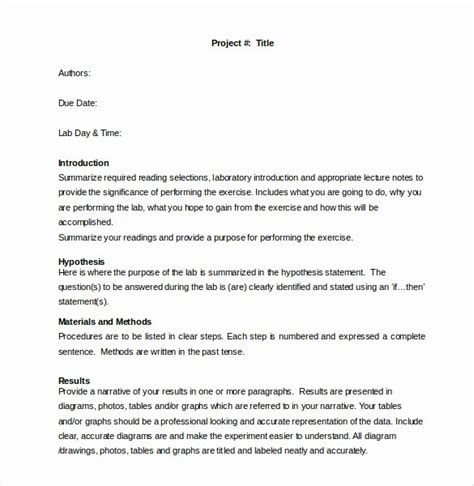 Latex Lab Report Template