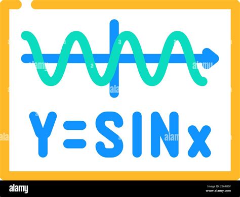Trigonometry Formula Color Icon Vector Trigonometry Formula Sign Isolated Symbol Illustration