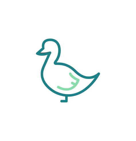 Duck Icon Vector Illustration Logo Template For Many Purpose Isolated On White Background