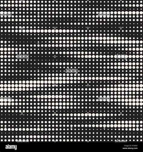 Modern Stylish Halftone Texture Endless Abstract Background With Random Size Circles Vector