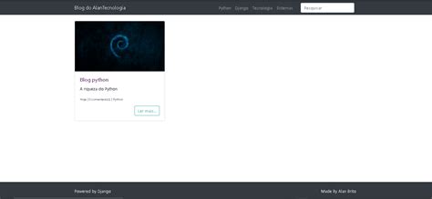 Github Alanbs27blogdjango Site Blogo Com Framework Django E Varias