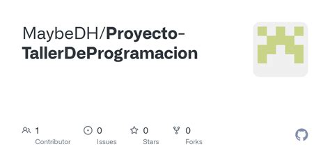 GitHub MaybeDH Proyecto TallerDeProgramacion
