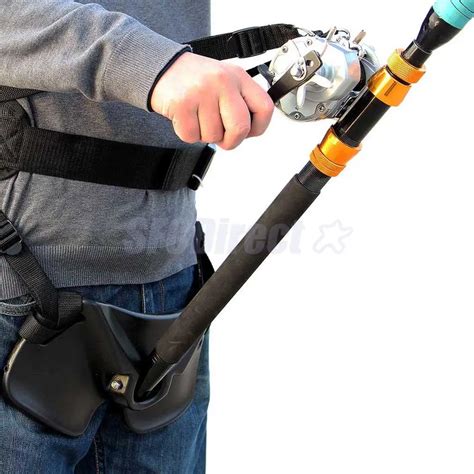 Boat Sea Fishing Waist Support Harness Rod Holder Stand Up Adjustable