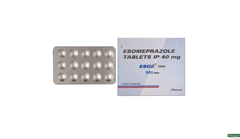 Buy Esoz 40mg 15 Tablets Online At Best Prices Wellness Forever